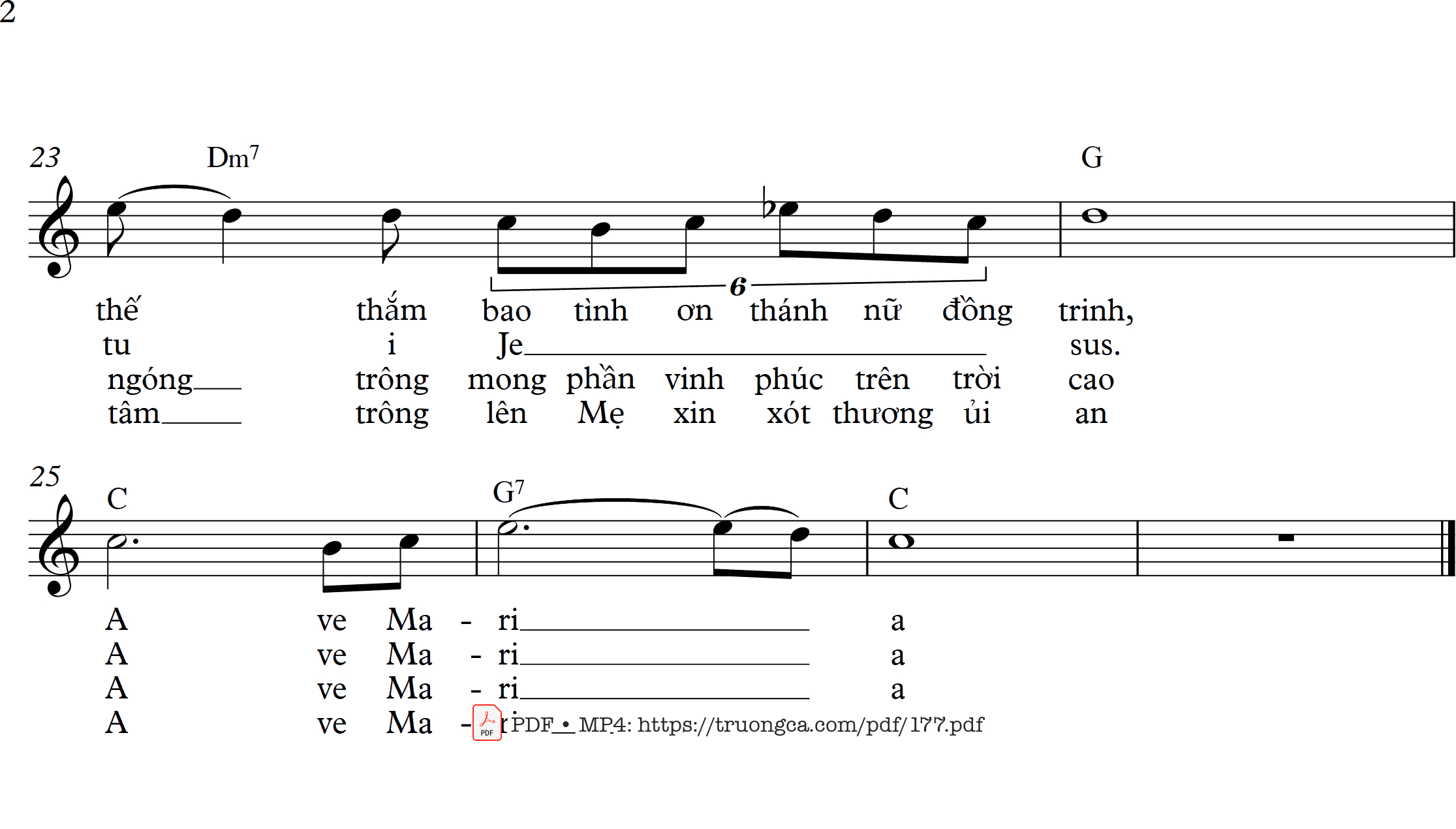 [Sheet] Ave Maria PDF (Franz Schubert) lyrics & chords