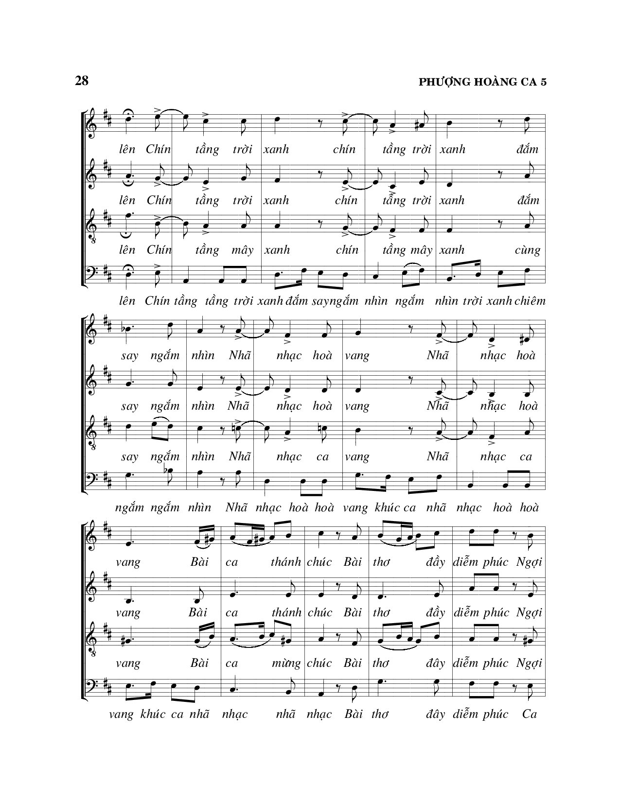 [Sheet] Phụng hoàng ca PDF lyrics & chords