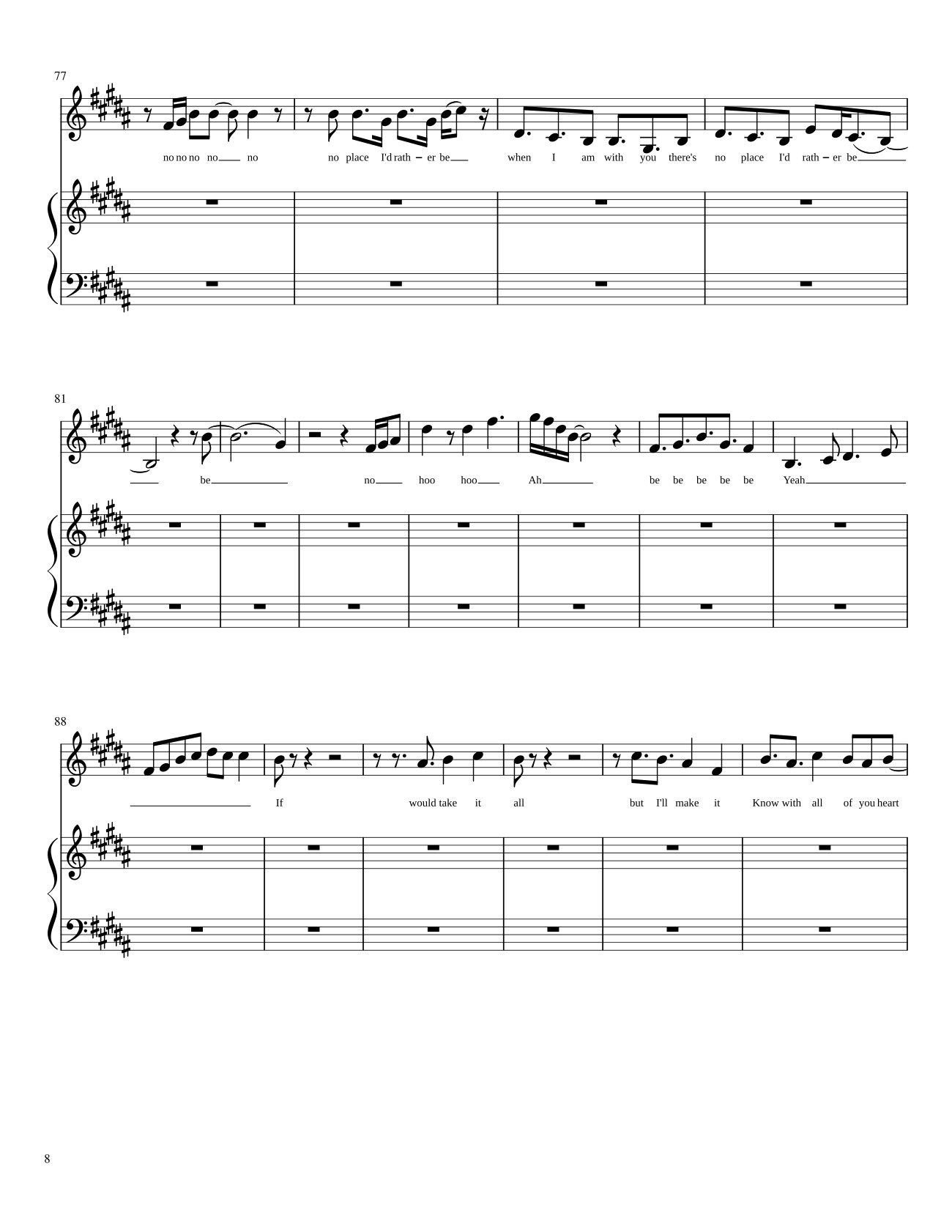 [Sheet] Rather be Sheet Piano PDF, chords Piano, mp4/midi