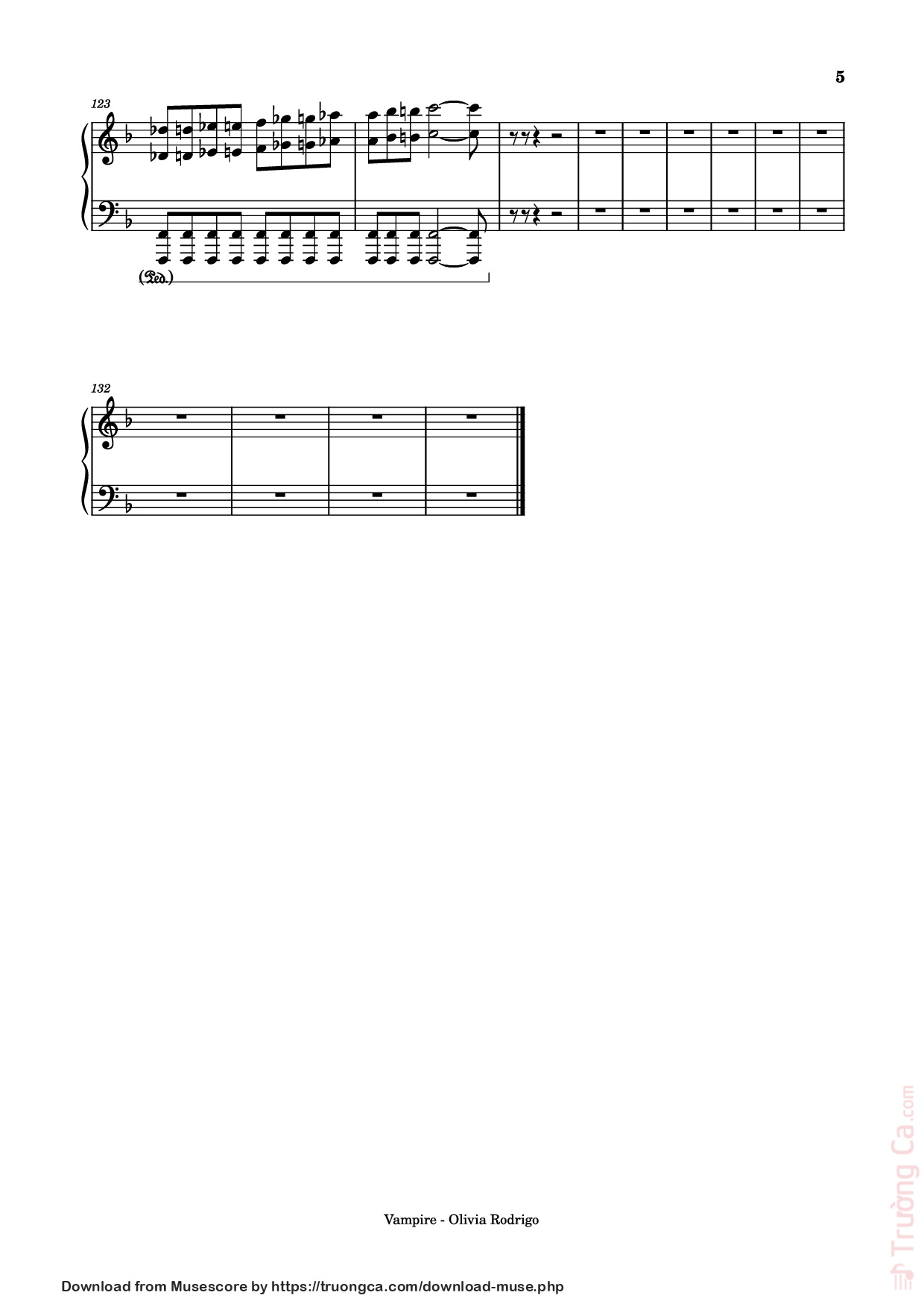 [Sheet] Vampire Piano PDF, chords Piano, mp4/midi