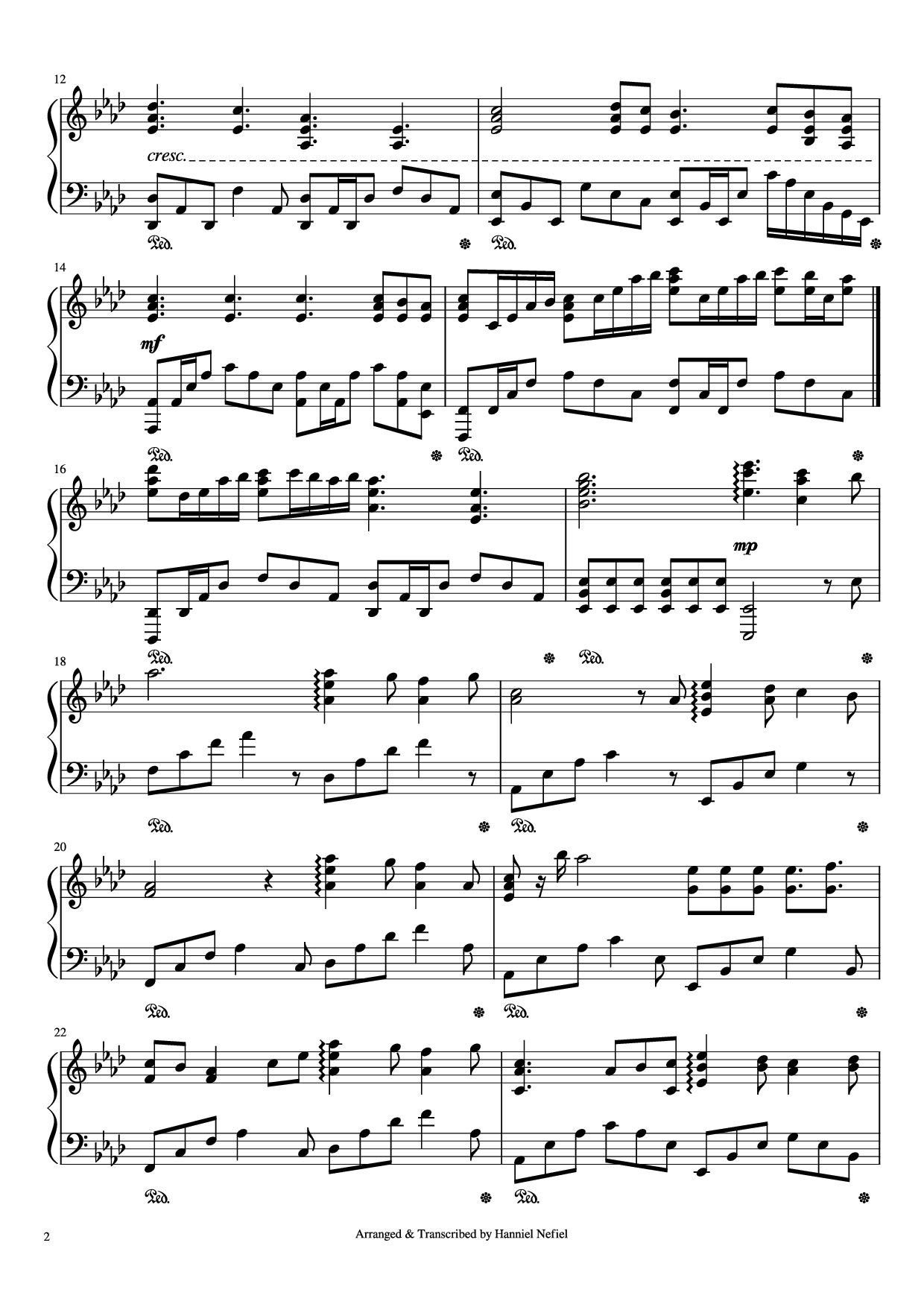 [Sheet] Perfect Piano PDF, chords Piano, mp4/midi