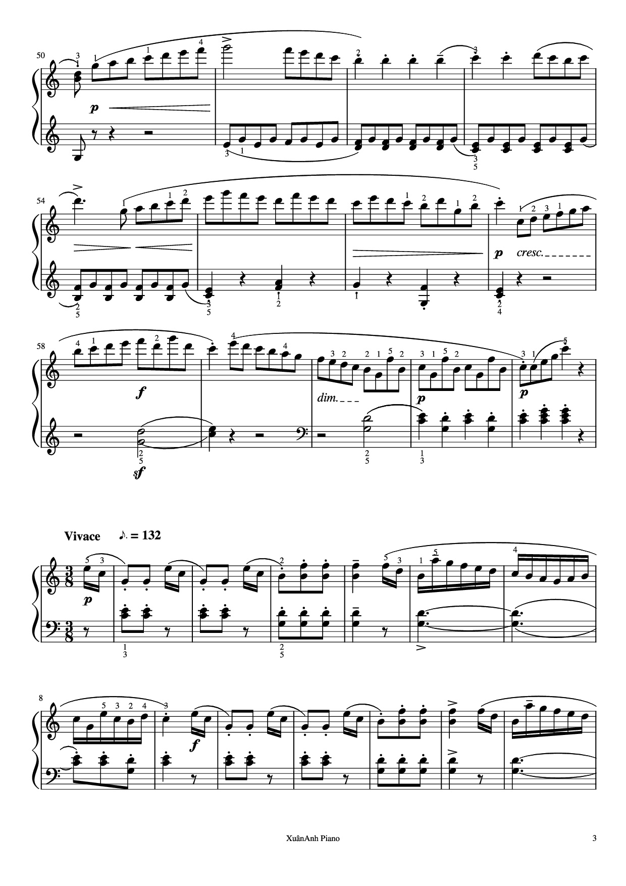 [Sheet] Sonatine Op 55 No 1 Piano PDF, chords Piano, mp4/midi