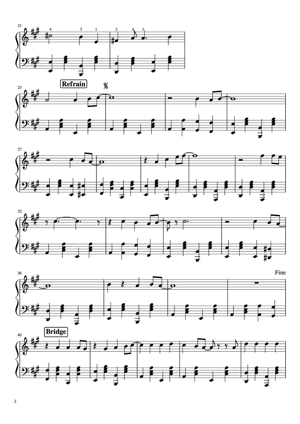 [Sheet] Take Me Home, Country Roads Piano PDF (Bill Danoff), chords ...