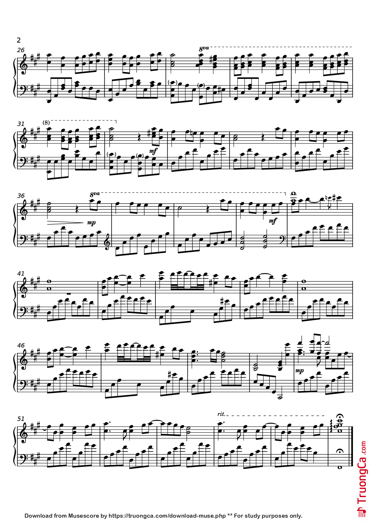 [Sheet] Hibari Piano PDF, chords Piano, mp4/midi