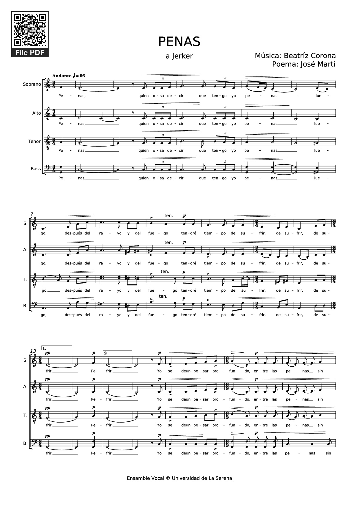 [Sheet] PENAS Piano PDF, chords Piano, mp4/midi