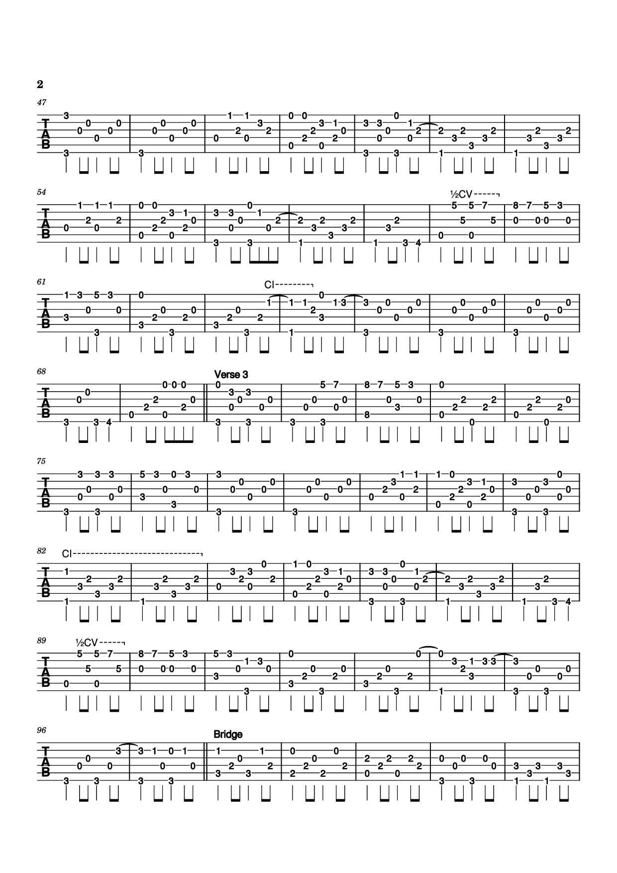 [Sheet] Highwayman Guitar TAB PDF, chords Guitar TAB, mp4/midi