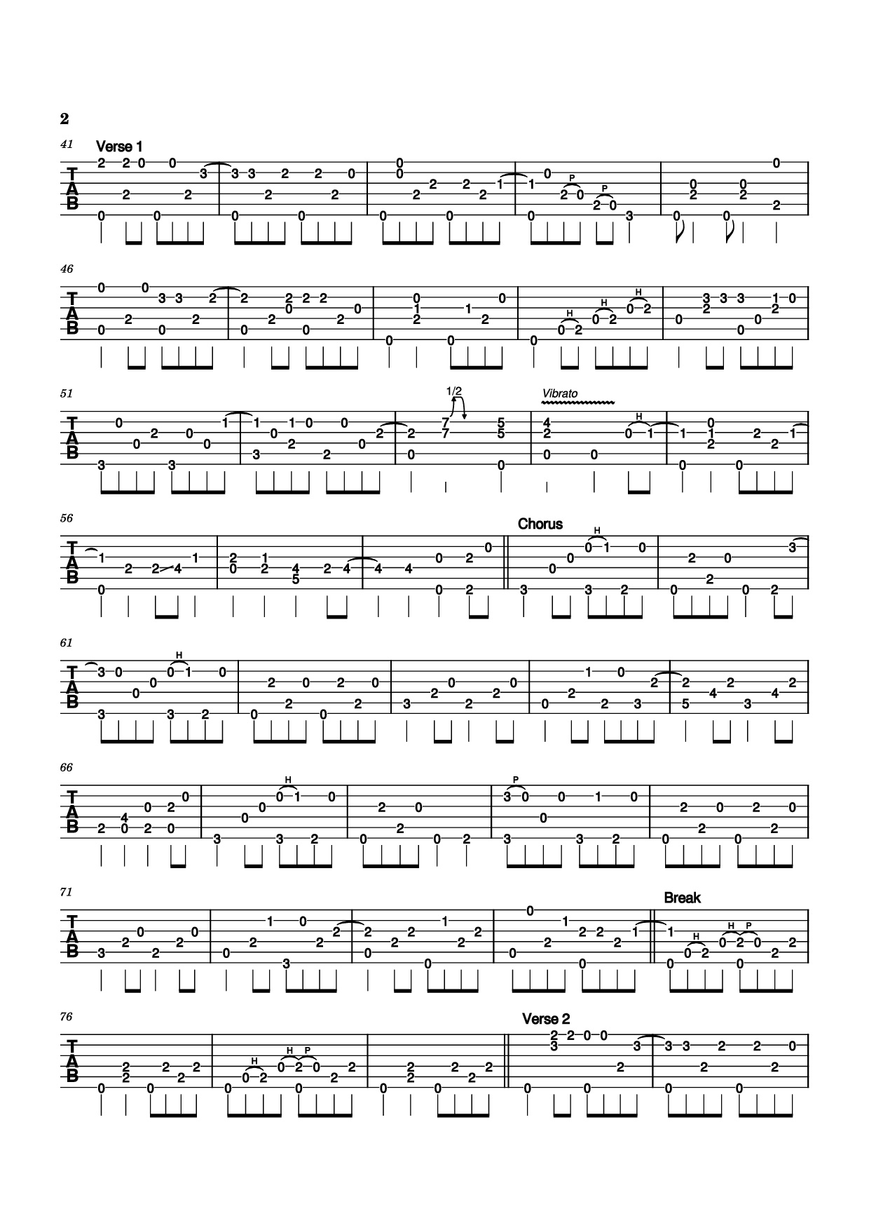 [Sheet] Mrs. Robinson Guitar TAB PDF, chords Guitar TAB, mp4/midi
