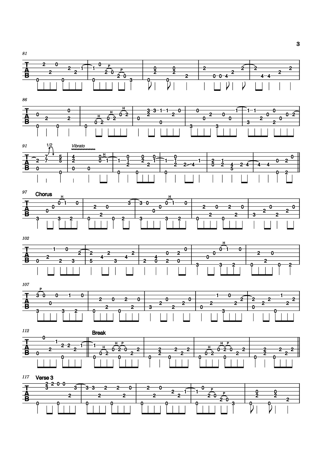 [Sheet] Mrs. Robinson Guitar TAB PDF, chords Guitar TAB, mp4/midi