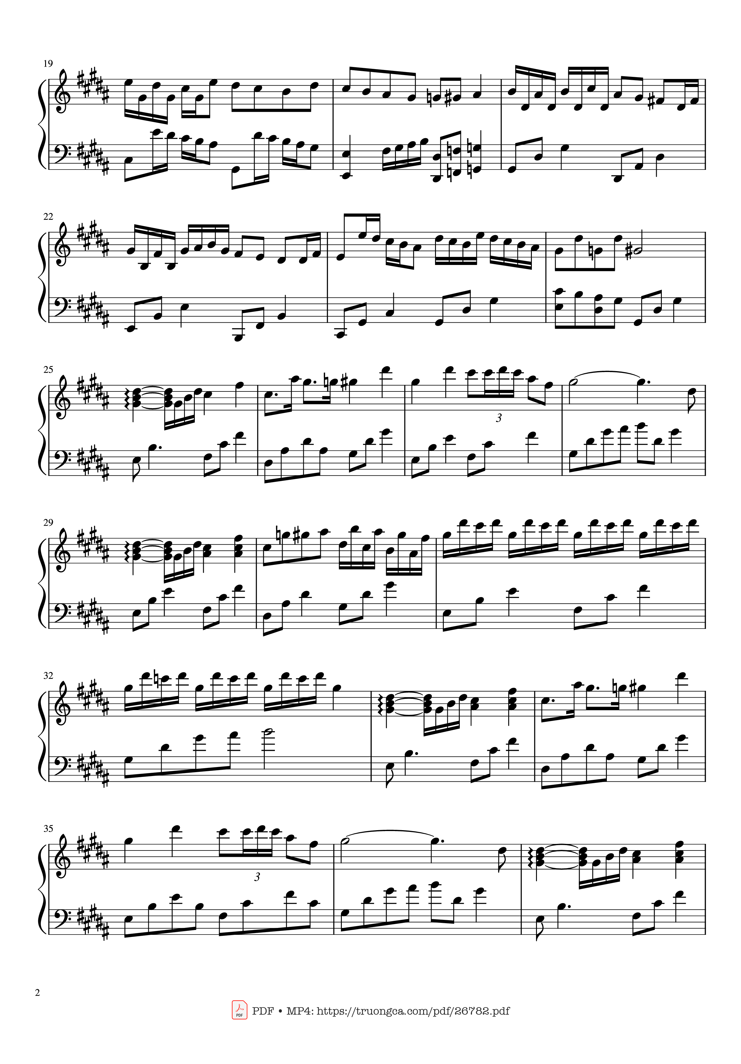 [Sheet] Flower Dance Piano PDF, chords Piano, mp4/midi