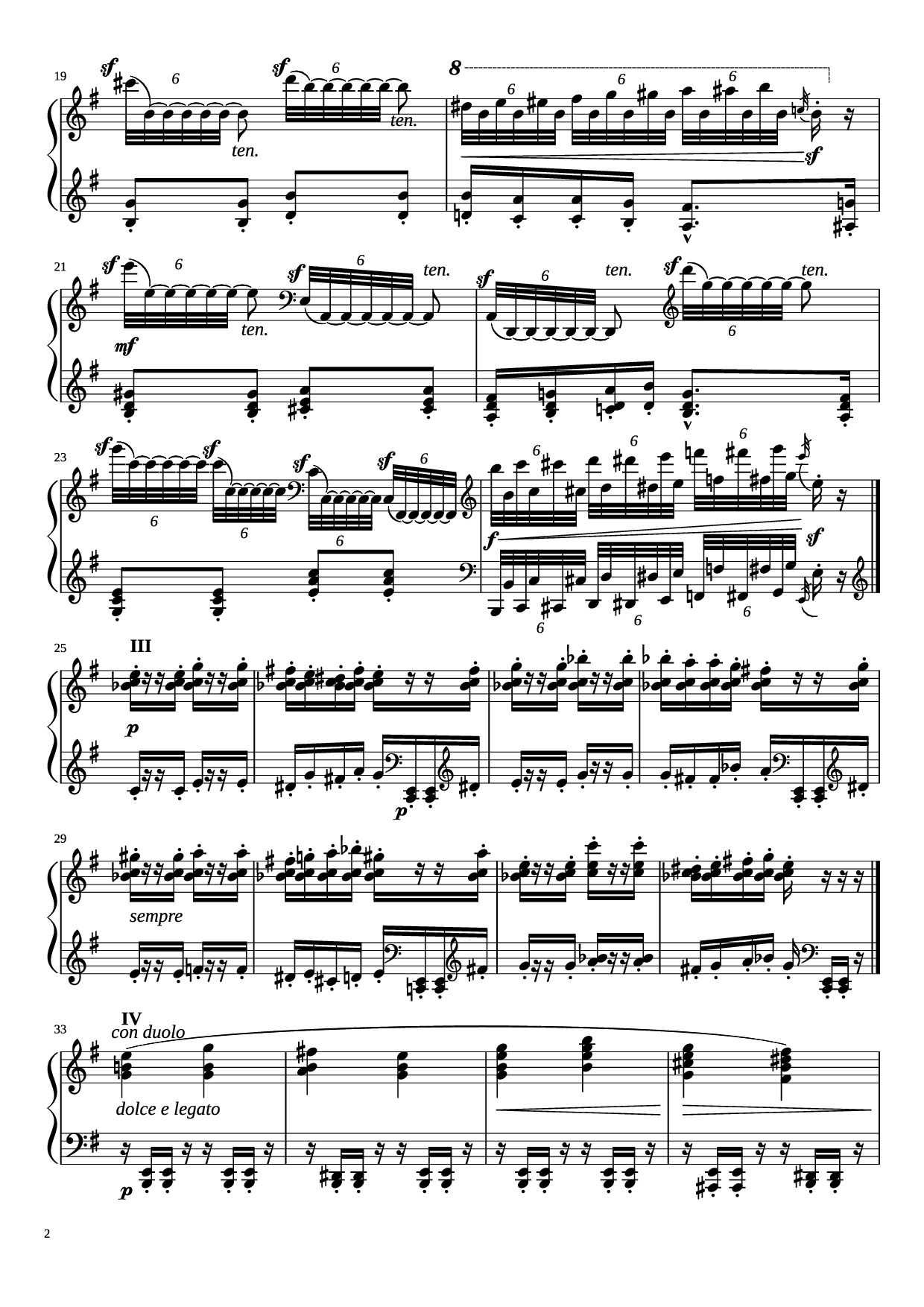 [Sheet] Étude in E Minor Piano PDF, chords Piano, mp4/midi