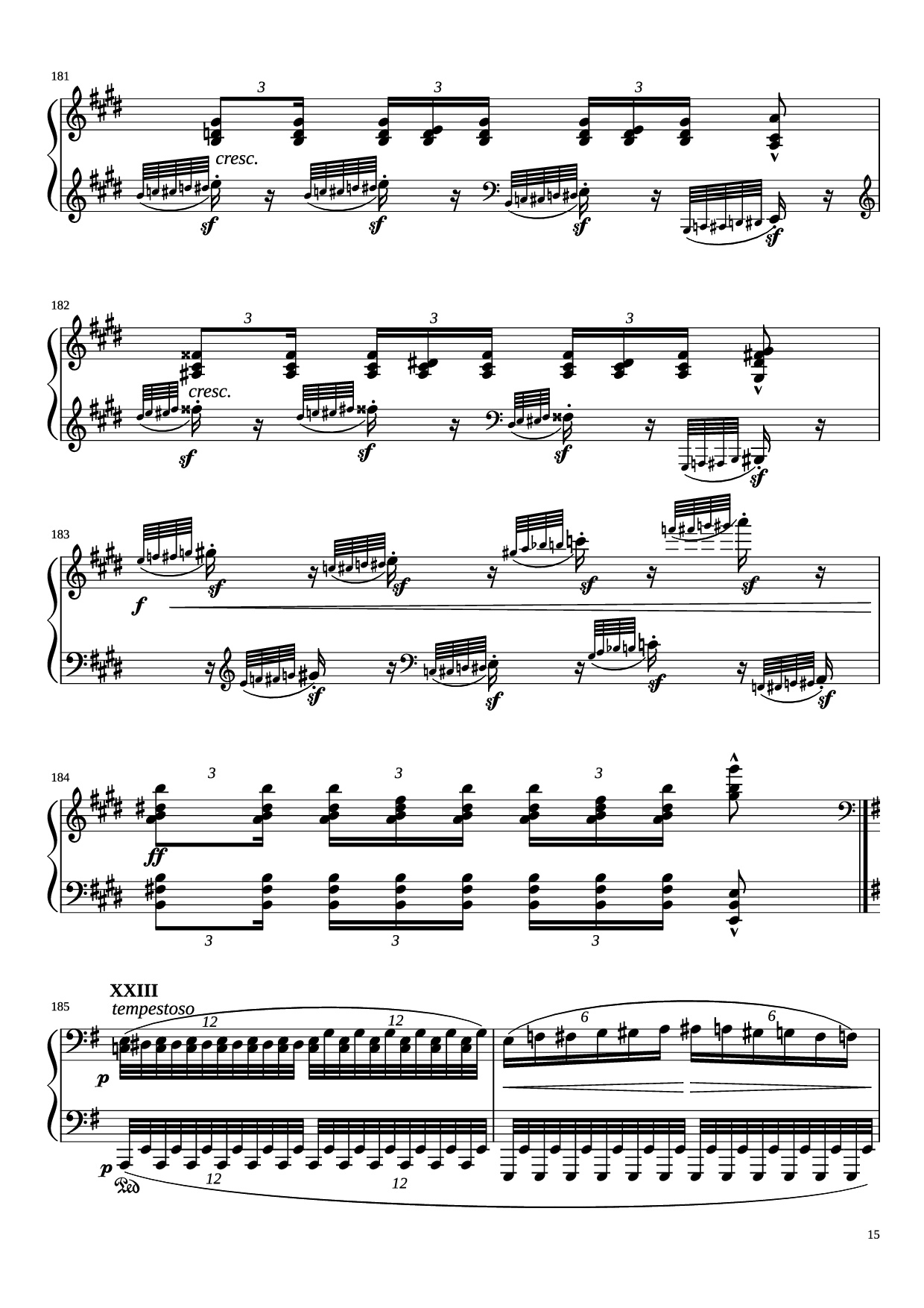 [Sheet] Étude in E Minor Piano PDF, chords Piano, mp4/midi