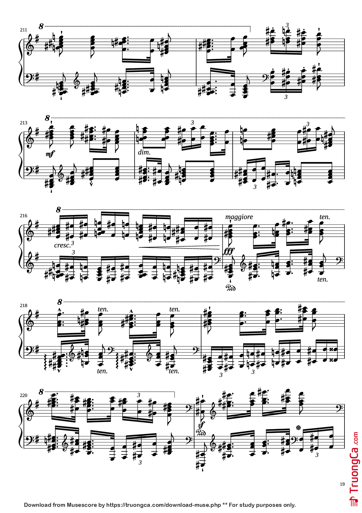 [Sheet] Étude in E Minor Piano PDF, chords Piano, mp4/midi