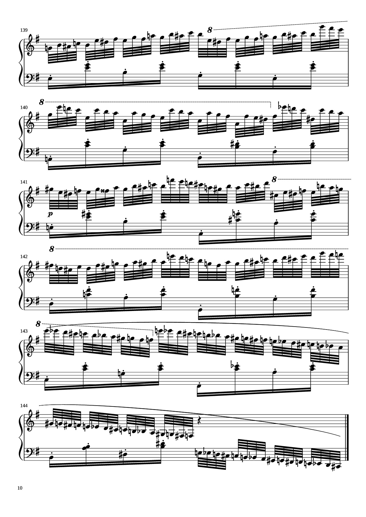 [Sheet] Étude in E Minor Piano PDF, chords Piano, mp4/midi