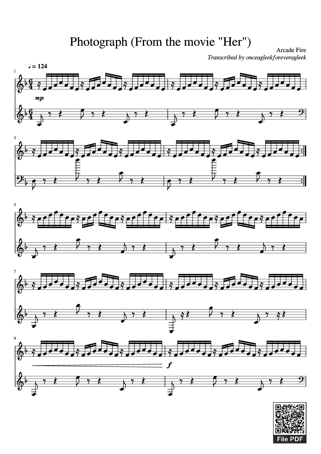[Sheet] Photograph Ed Sheeran Piano Solo PDF, chords Piano, mp4/midi
