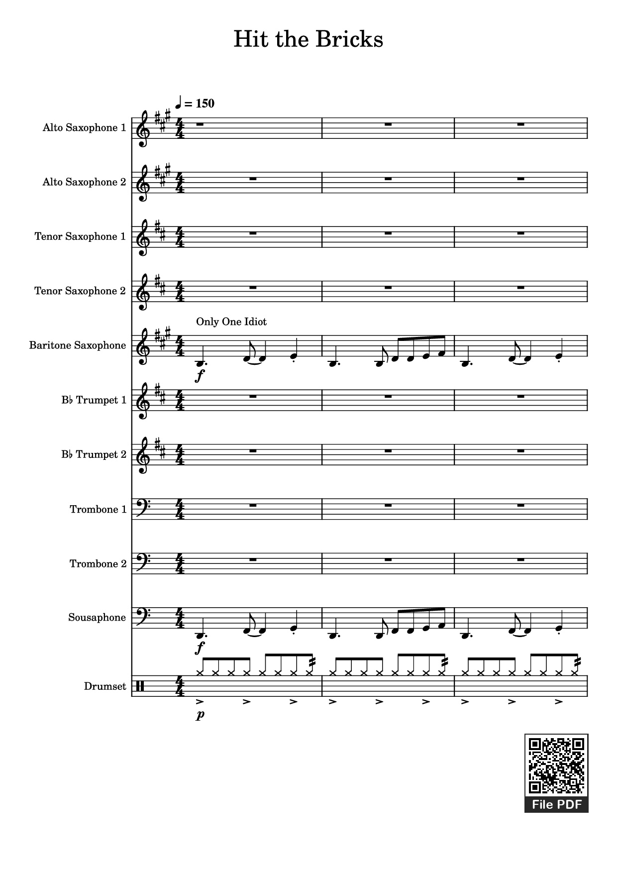 [Sheet] Hit the Bricks PDF lyrics & chords