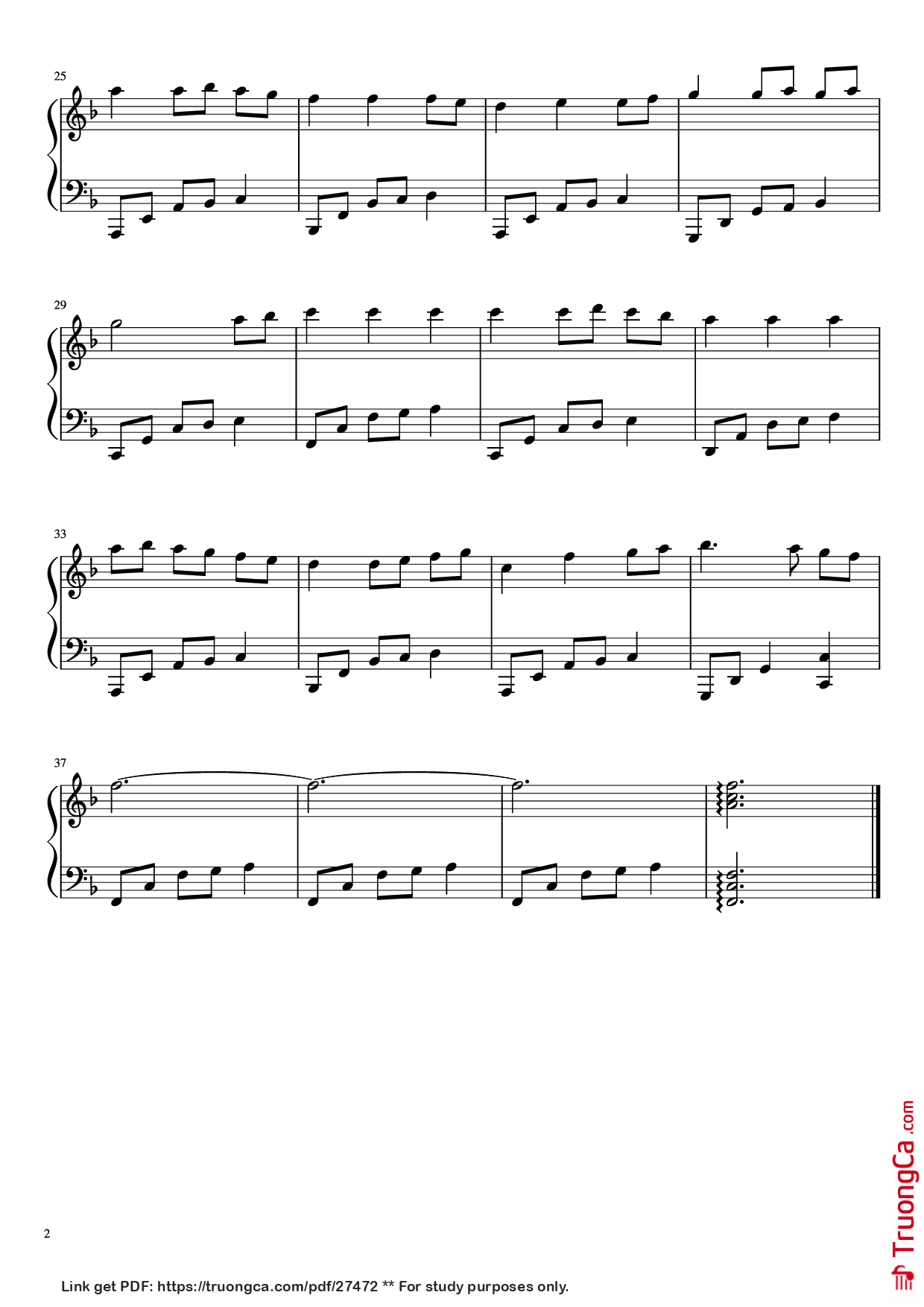 [Sheet] Always with me (千与千寻) Easy ver. PDF Piano lyrics & chords