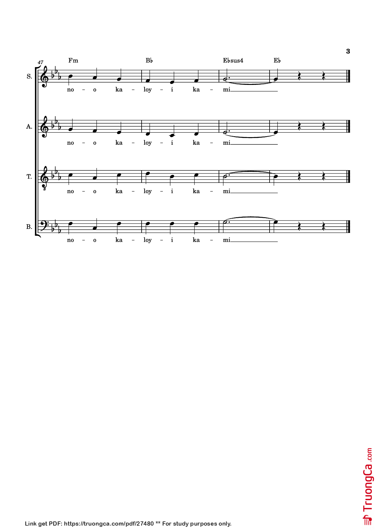 [Sheet] Kyrie (8th Mass) Guitar TAB PDF, chords Guitar TAB, mp4/midi