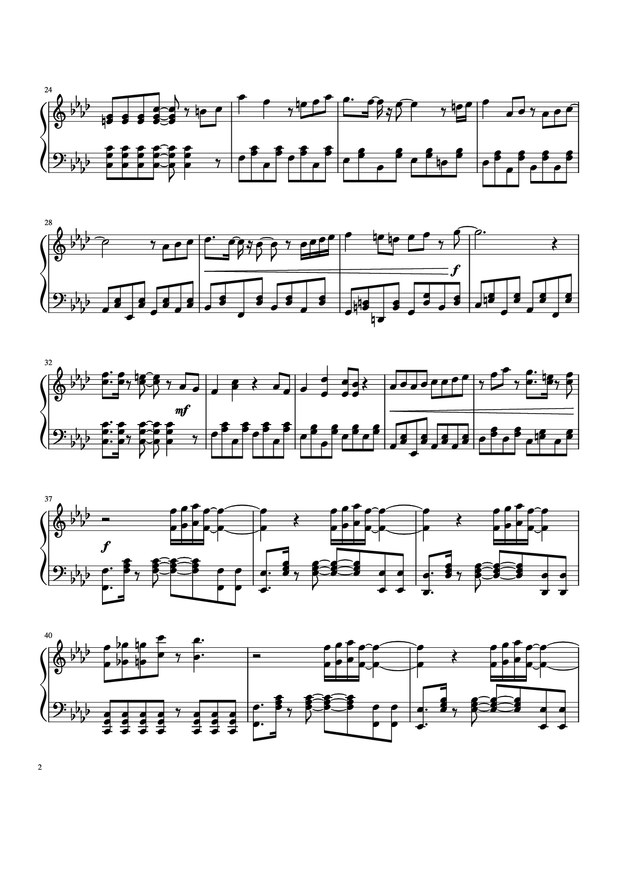 [Sheet] Detective Conan Piano PDF (Composed by Katsuo Ōno), chords ...