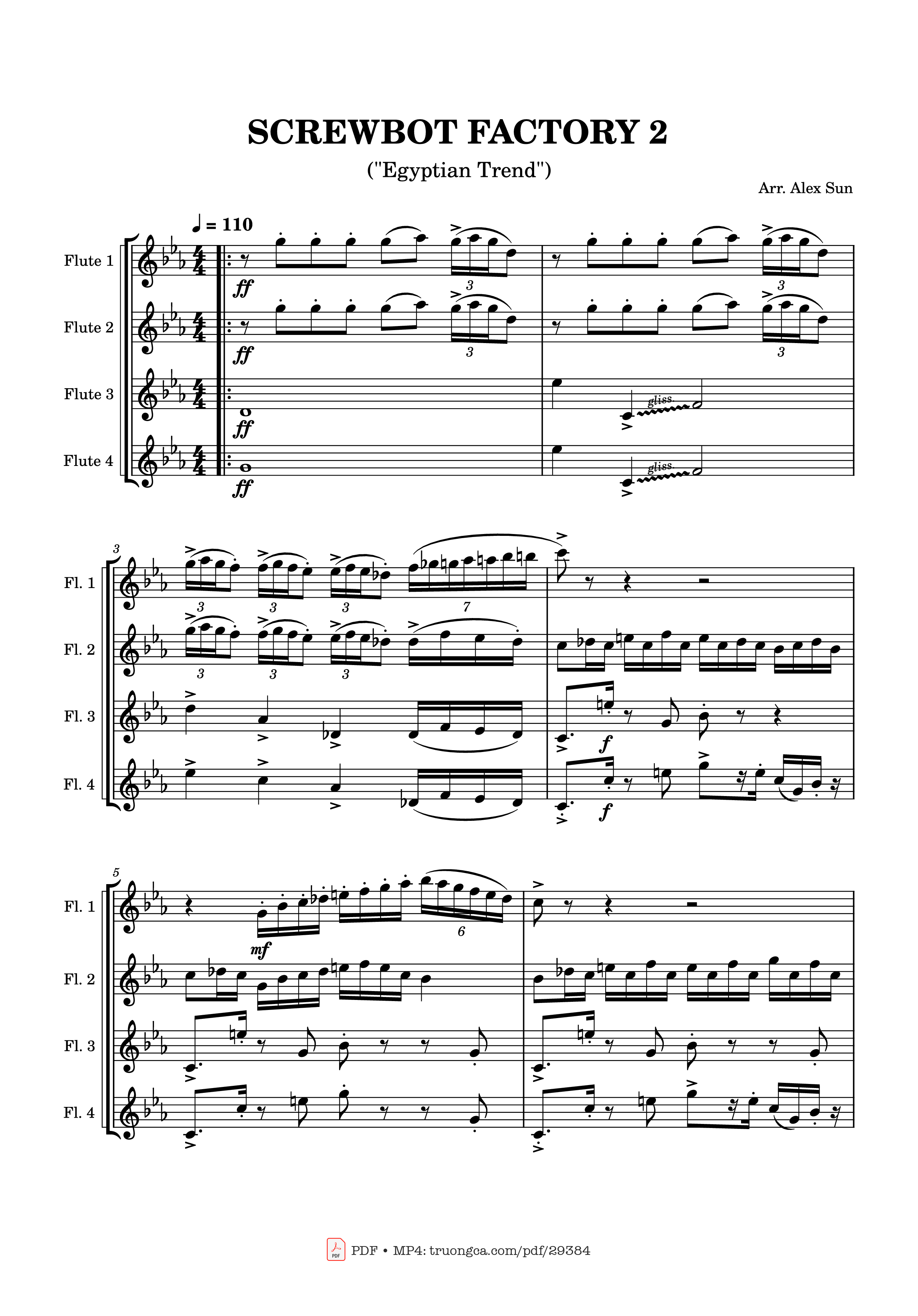 [Sheet] Screwbot Factory PDF (SECRXT & DJ HOLLANDEZ) lyrics & chords