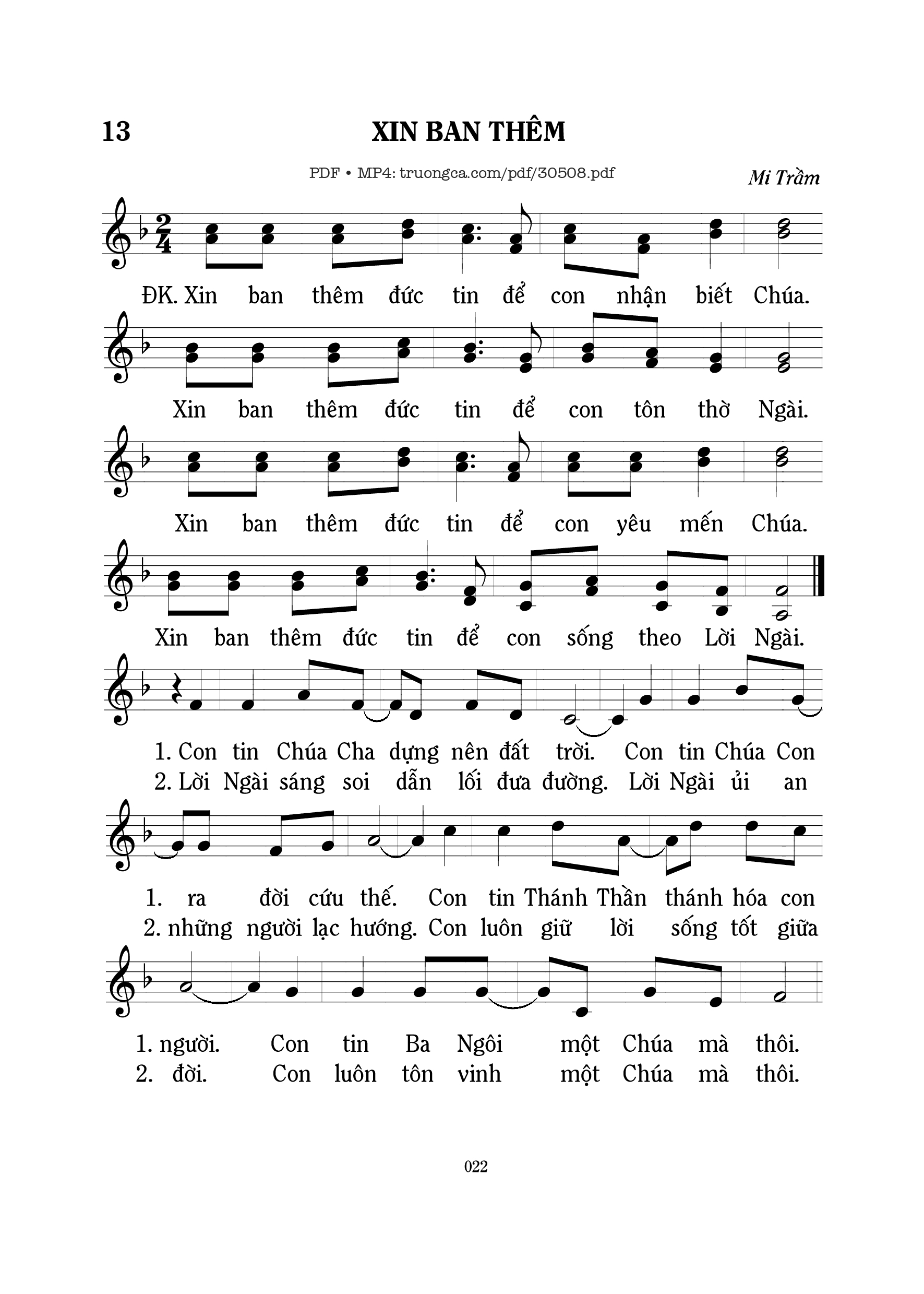 [Sheet] Xin ban thêm PDF lyrics & chords