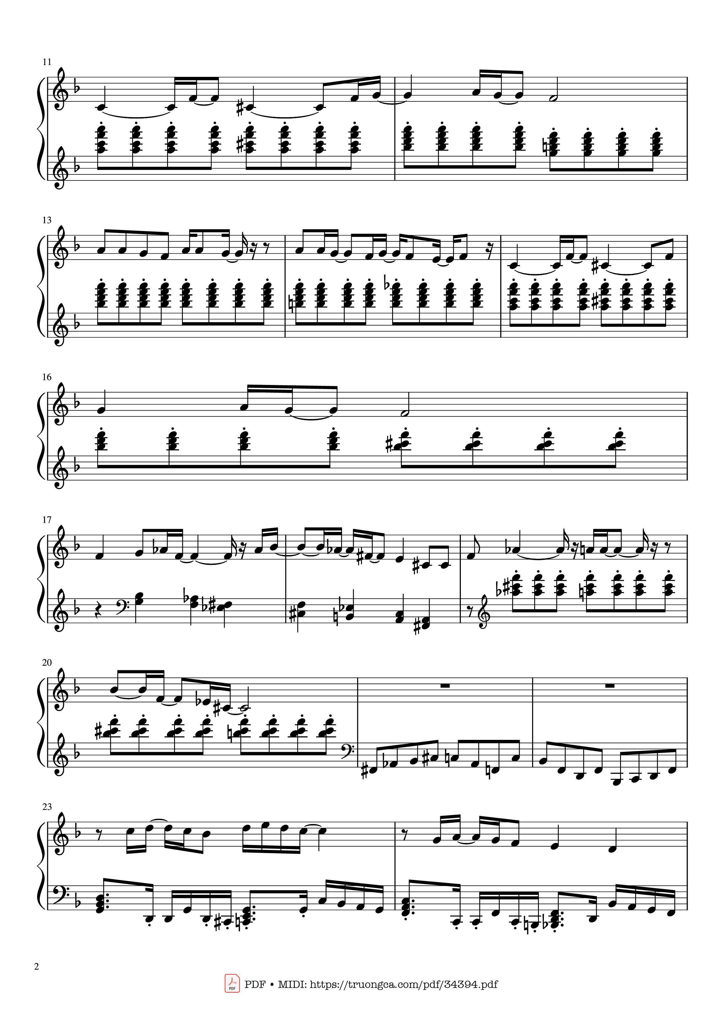 [Sheet] Homage Piano PDF, chords Piano, mp4/midi